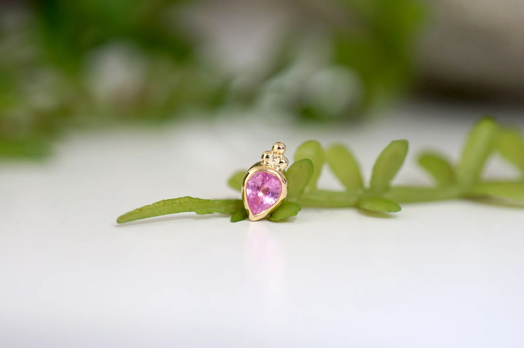 Modern Mood Lex with Pear Sapphire – Wicked Jewelry